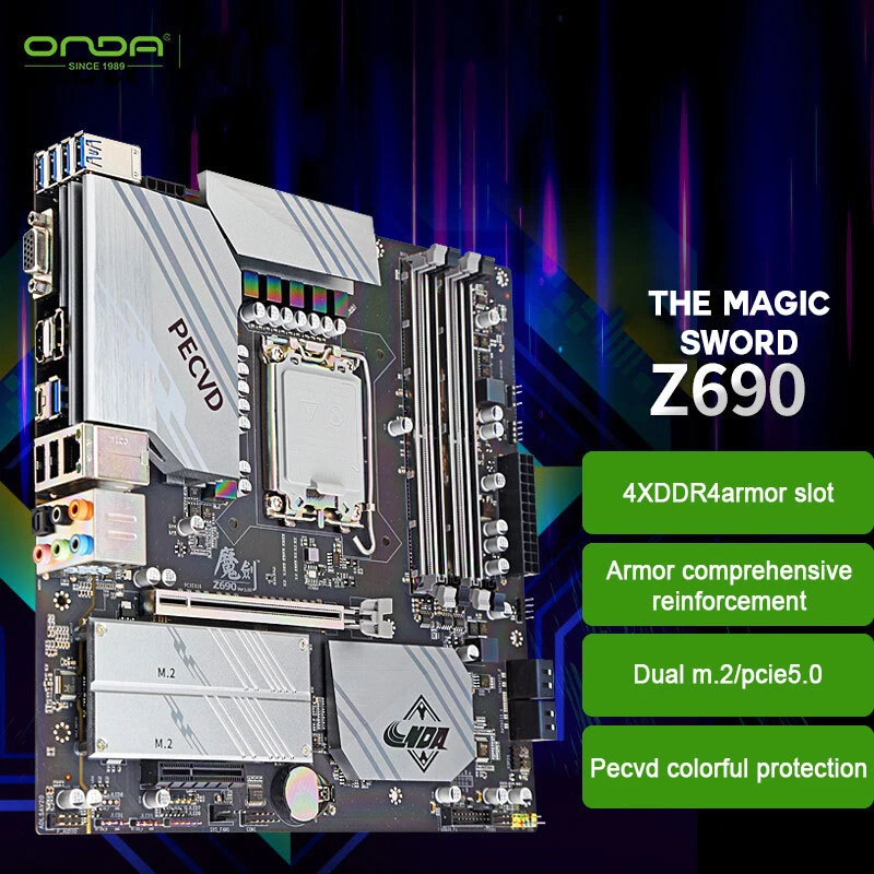 MATX PC Gaming Motherboard, Espada Mágica, Z690, INTEL LGA1700, DDR4| | - AliExpress