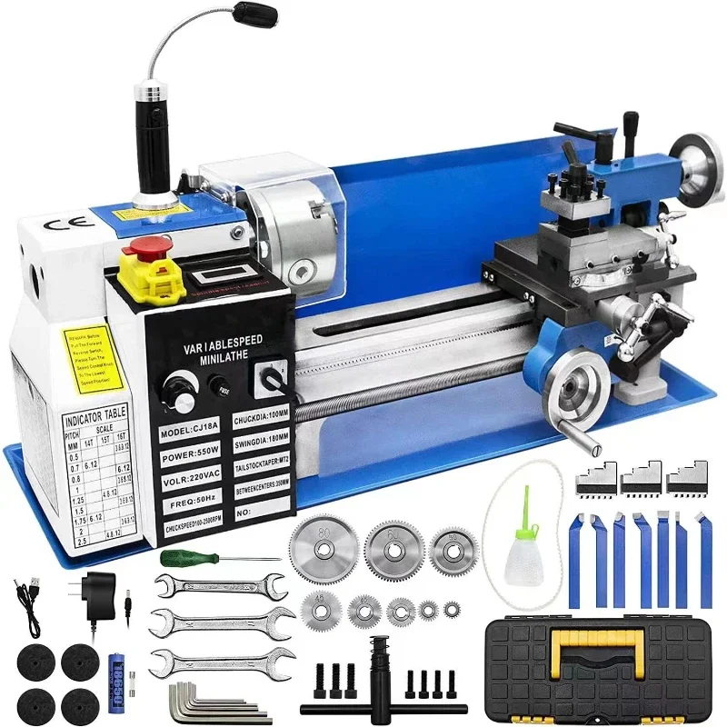 350MM-mini-metal-lathe-digital-screen-metal-gears-Variable-speed-mini ...