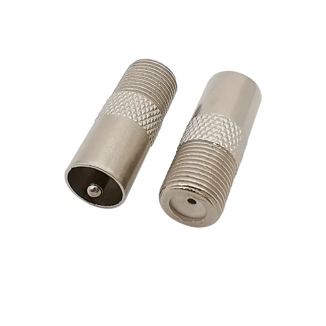 2Pcs F Type Female Plug Male Jack to RF Coax TV Coaxial Antenna ...