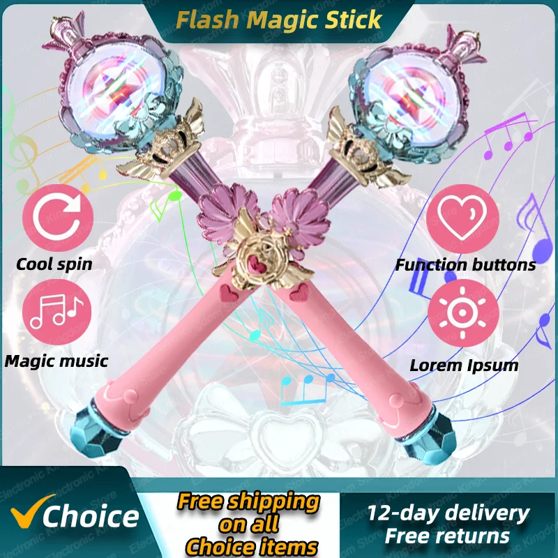 New-Fairy-Shining-Magic-Stick-Girl-Toy-Children-s-Music-Cartoon-Fantasy ...