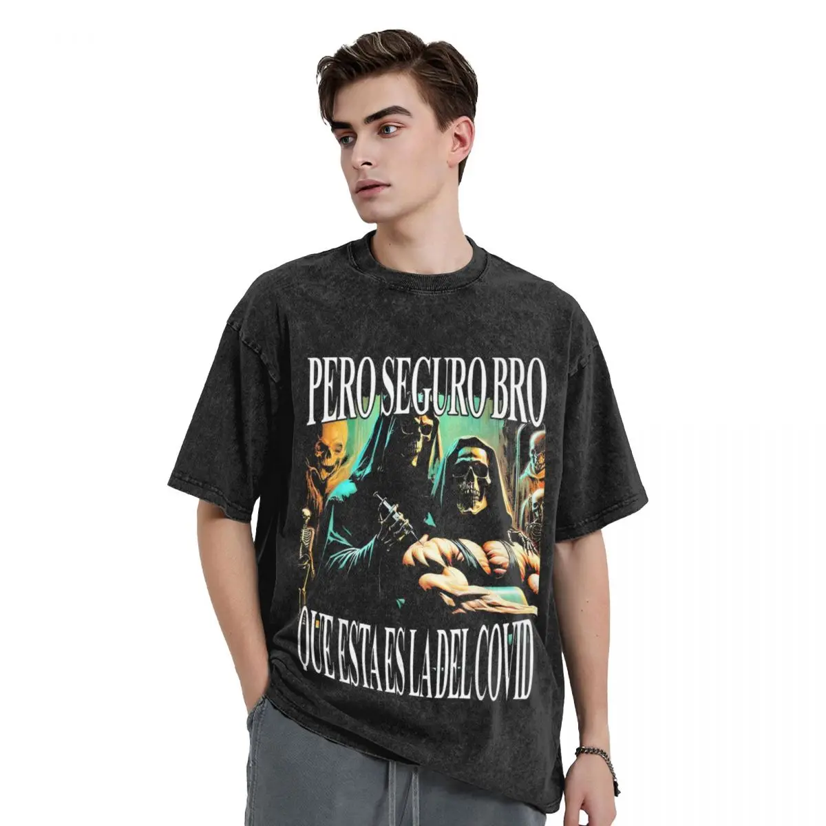 Calacas-Chidas-Gym-Con-Frases-Sarcasticas-camiseta-Harajuku-camisetas ...