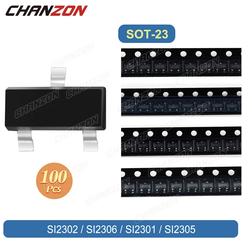 100Pcs-Original-Si2302-Si2306-Si2301-Si2305-N-Channel-Mosfet ...