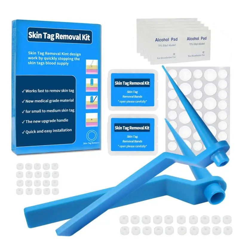 Blue-Set-Skin-Tag-Removal-Kit-Home-Use-Mole-Wart-Remover-Equipment ...