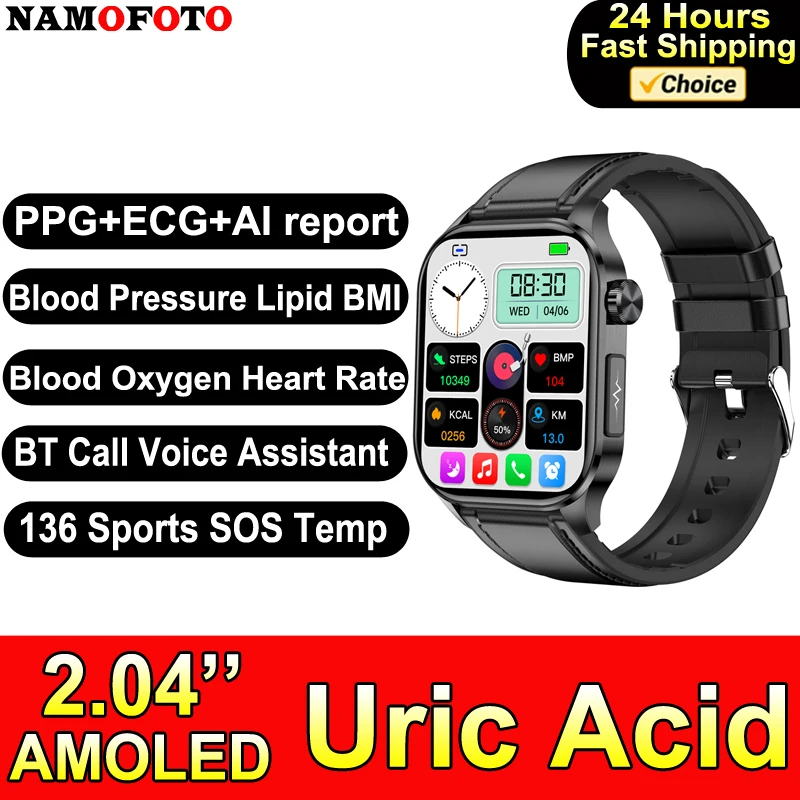 NAMOFOTO-reloj-inteligente-para-hombre-Smartwatch-con-Pantalla-AMOLED ...