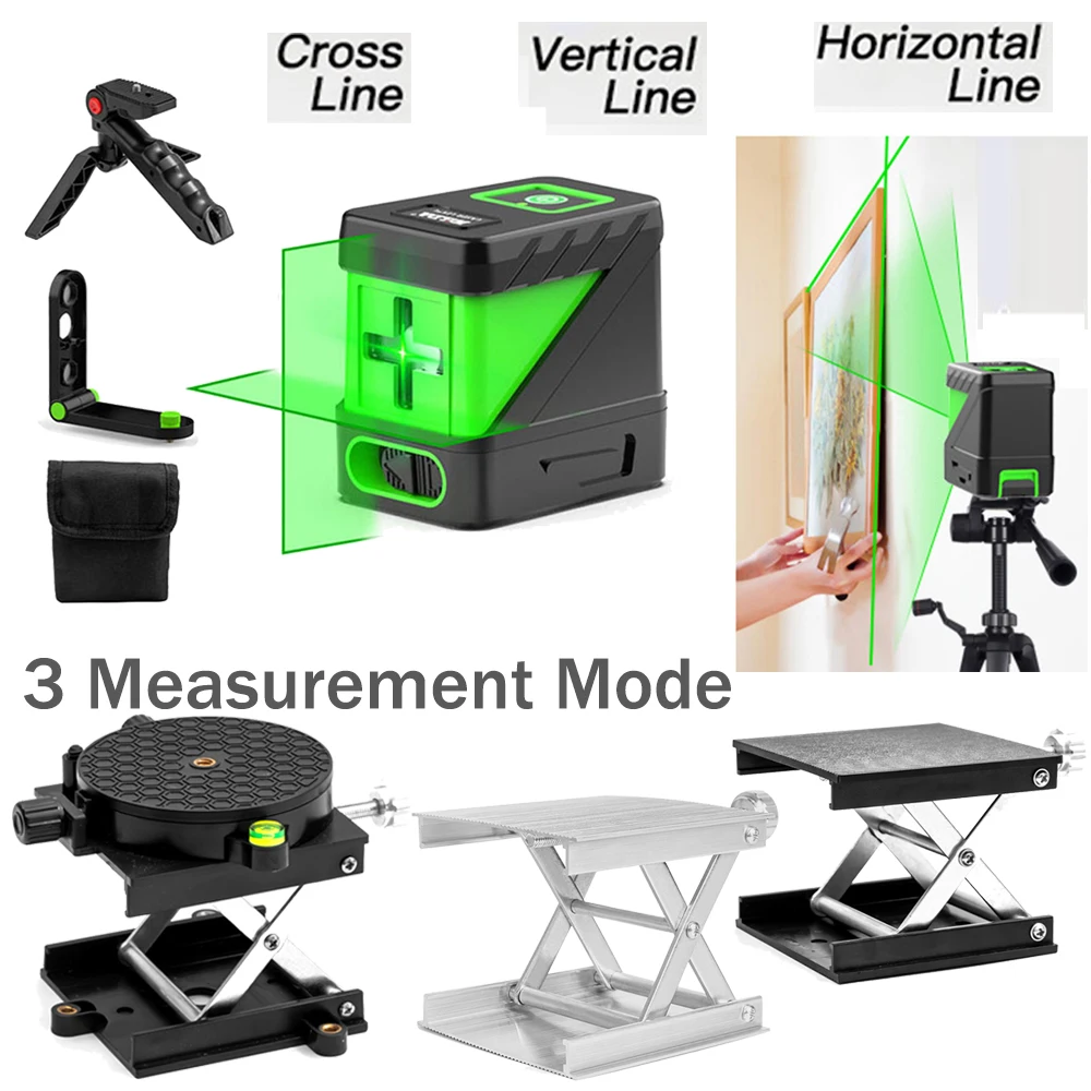 Laser-Level-Meter-2-Lines-Cross-Green-Level-Laser-Horizontal-Vertical ...