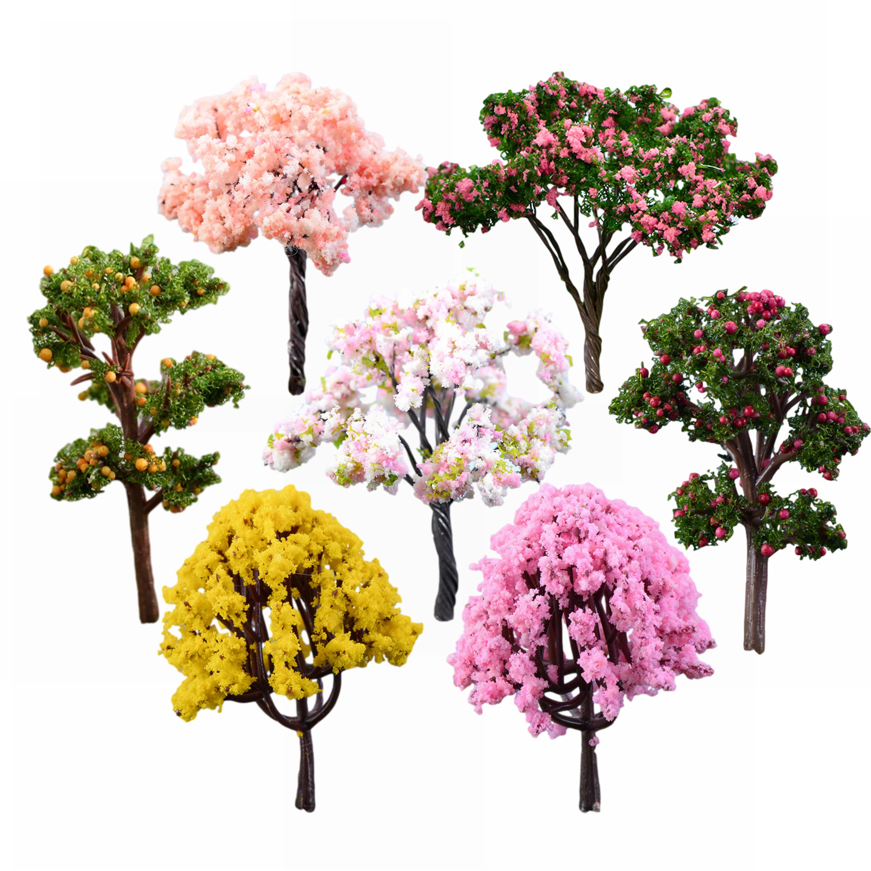 7pcs-DIY-Mixed-Mini-Model-Trees-Miniature-Figurines-Fairy-Garden ...
