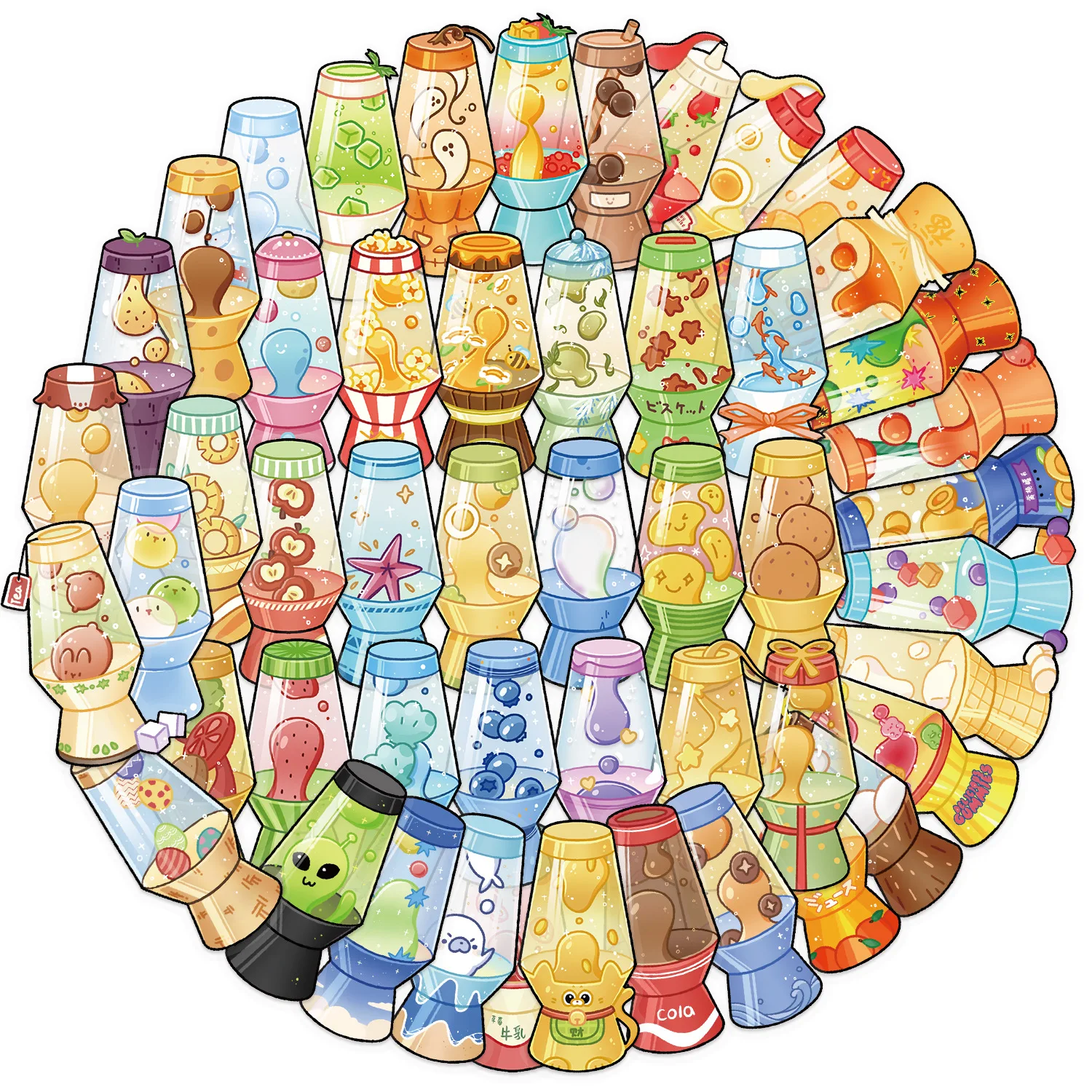 10/30/50pcs Lava lamp Stickers Phone Laptop Car Case Freezer Luggage ...