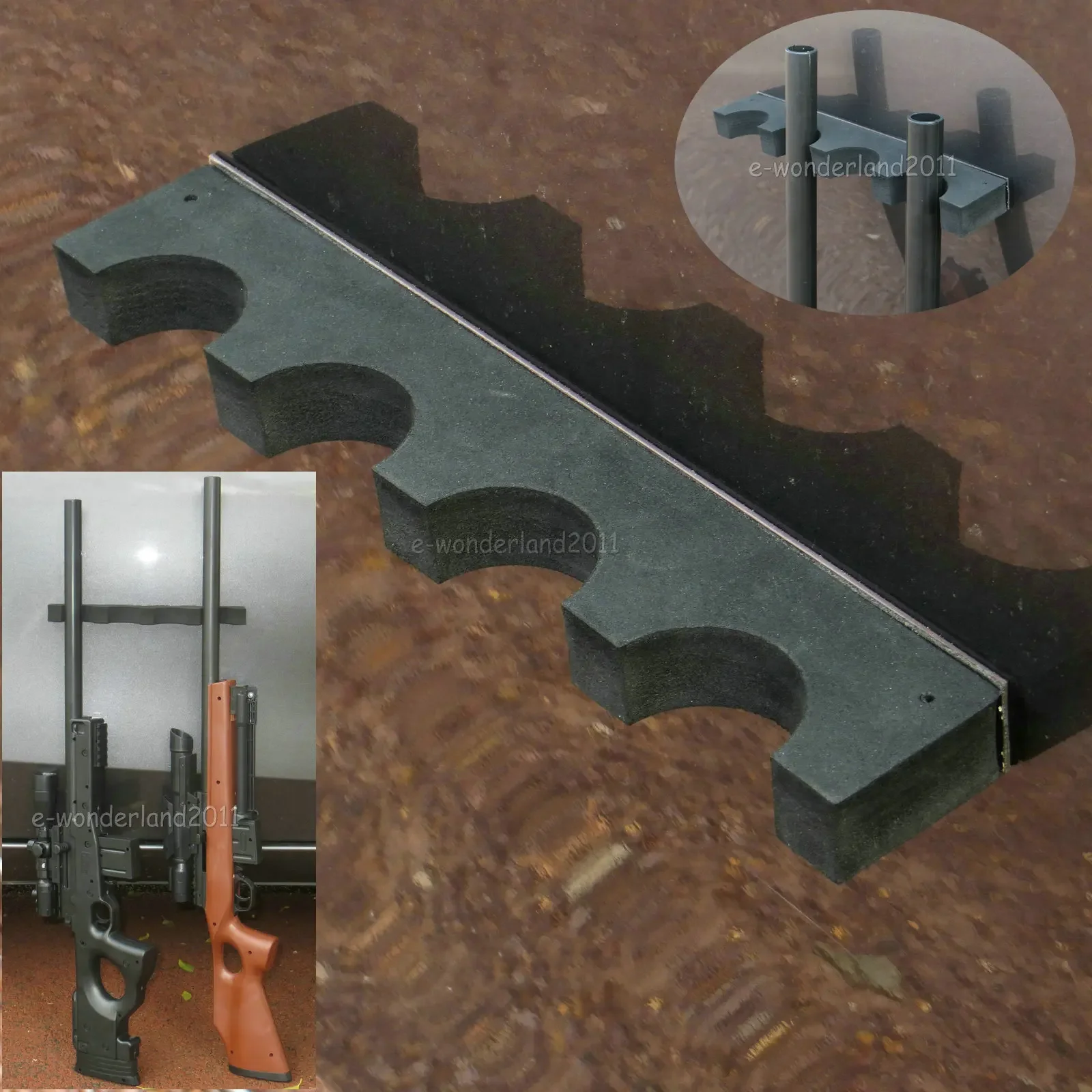 Magnetic Barrel Rest Mount for 4 Rifles Gun Safe Organizer Storage ...