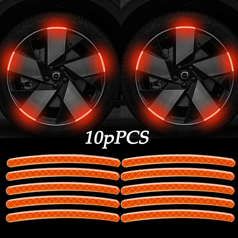 10pcs-Car-Wheel-Hub-Reflective-Sticker-Decorative-Strips-For-Volkswagen ...