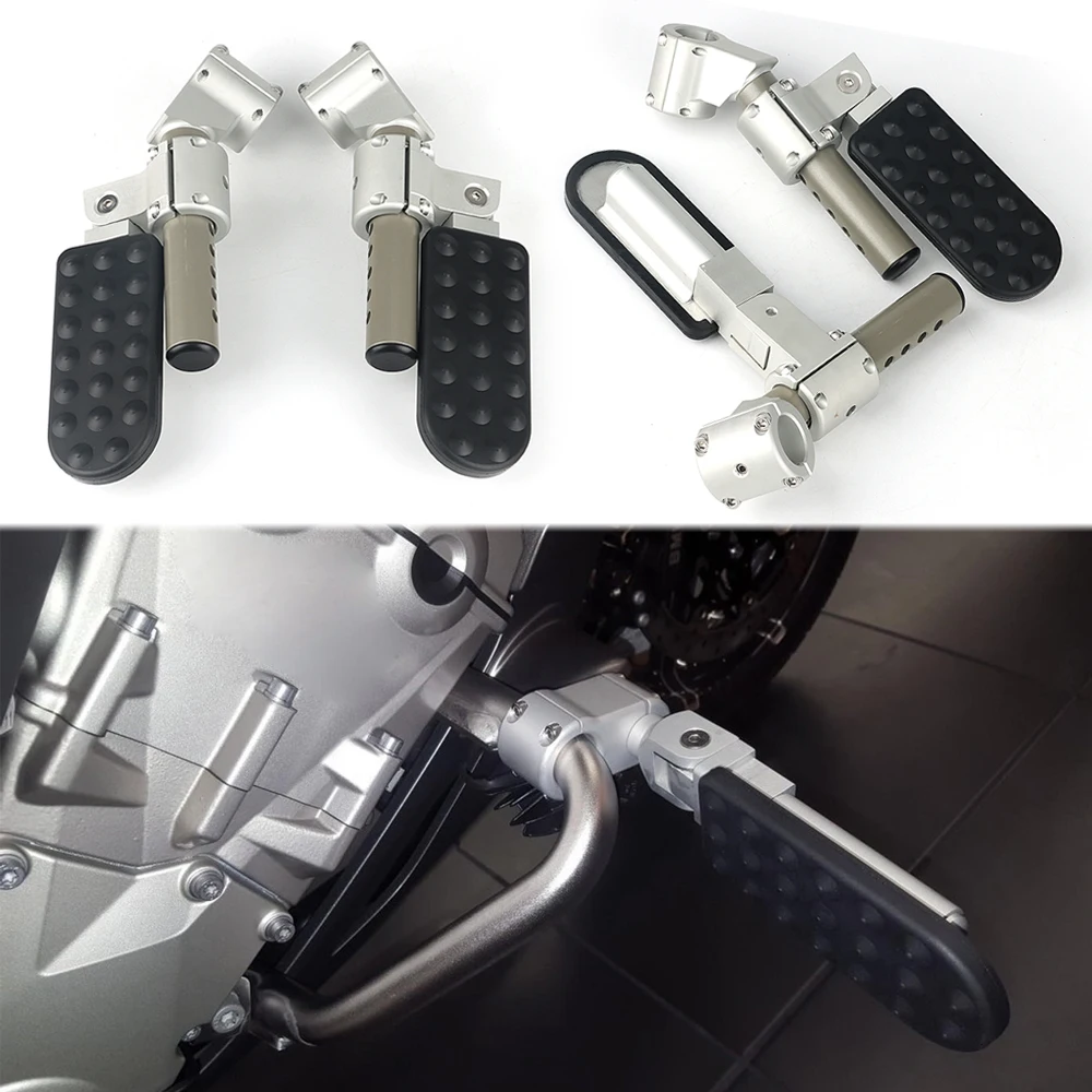Motorcycle-Adjustable-Folding-Foot-Pegs-Rest-Pedal-Set-Footpeg-Footrest ...