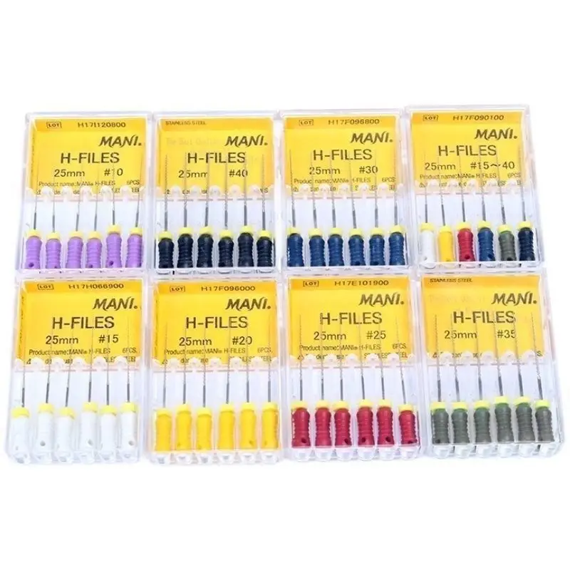 25mm Dental Materials Root Canal H File K File Mani Enlarging Needles ...