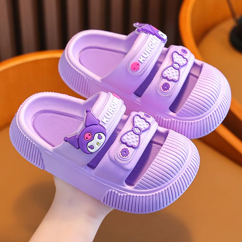 Zapatillas Kawaii Sanrio Kuromi Hello Kitty Melody de verano para niños ...