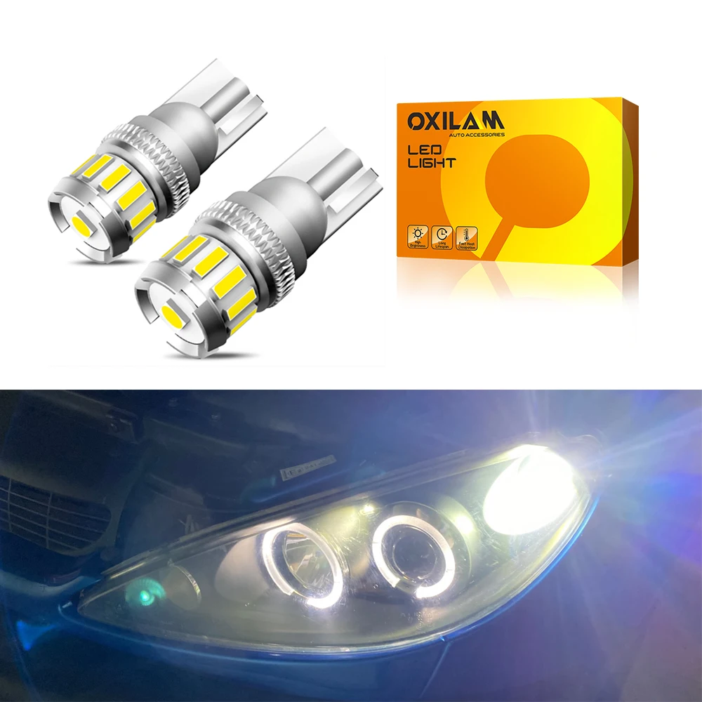 2Pcs-T10-LED-Canbus-No-Error-W5W-Parking-Bulb-Interior-Lamp-For ...