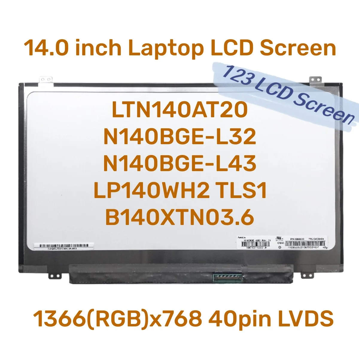 Tela-LCD-do-port-til-14-Polegada-Slim-40-Pin-1366x768-LTN140AT20 ...