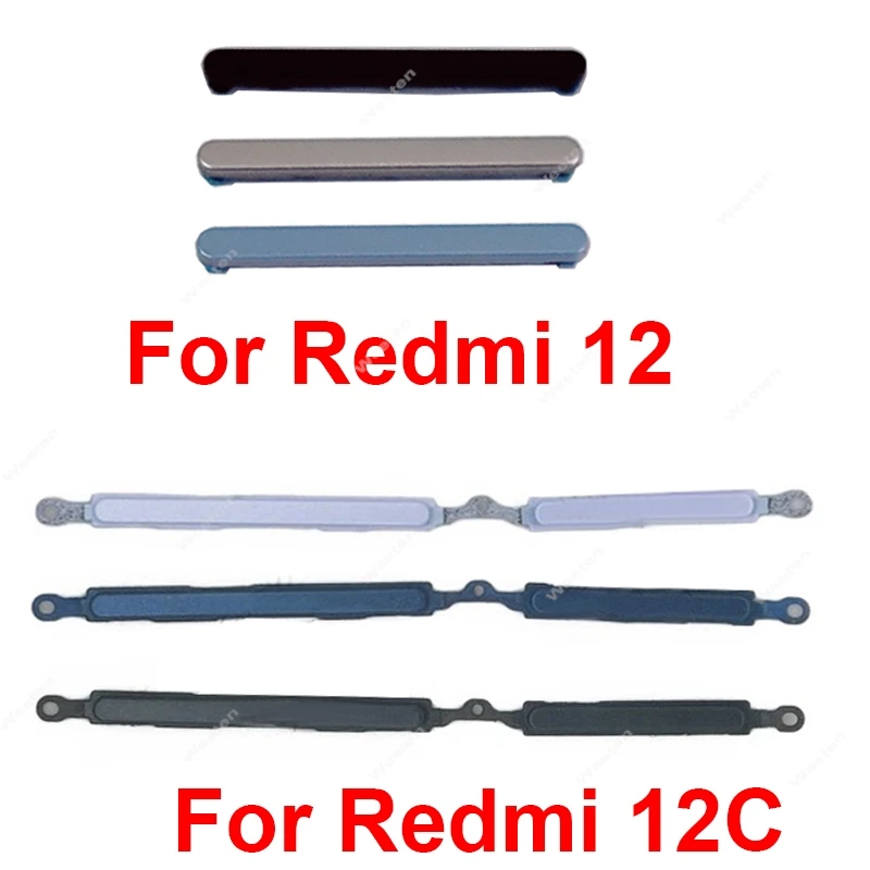 Power Volume Side Button For Xiaomi Redmi 12 12C 5G On Off Power Button ...