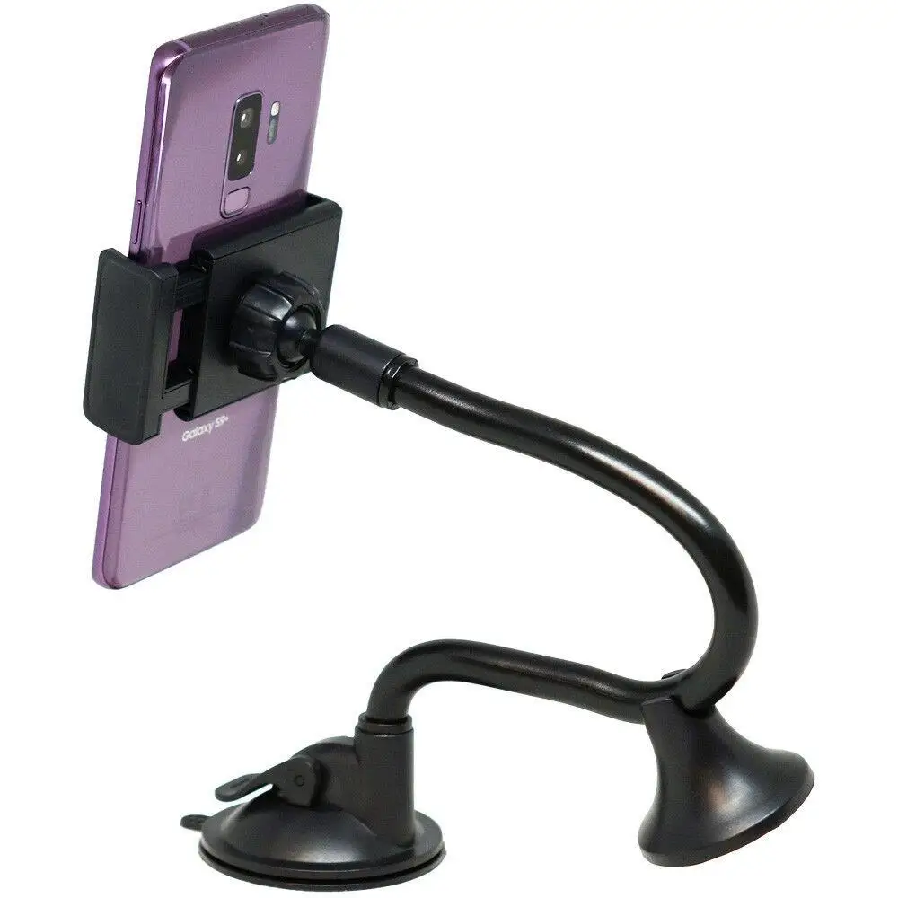 Cell Phone Holder Long Arm Sturdy Phone Mount Strong Suction Cup Phone ...