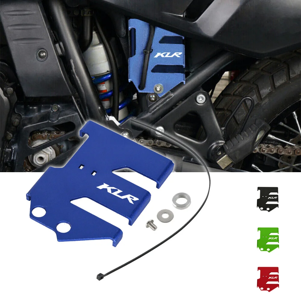 KLR LOGO Battery Cover Cap Motorcycle Aluminum Protector Guard Plate ...
