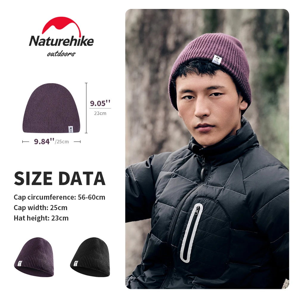 Naturehike-Solid-Color-Wool-Hat-Brimless-Knit-Cap-Soft-Highly-Elastic ...