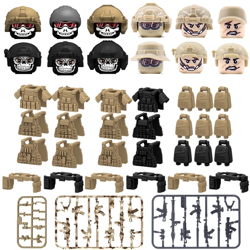 Lego Military Minifigures Battle Brick CIA Ghost SAD/SOG Commando ...