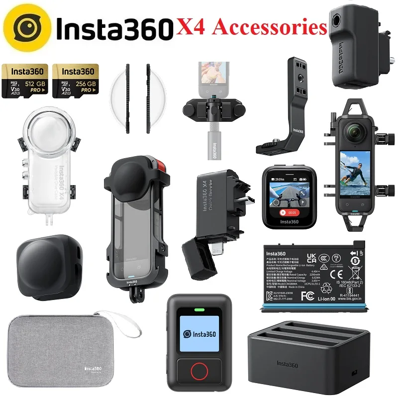 Insta360-X4-Dive-Case-Quick-Reader-Utility-Frame-GPS-Lens-guards-Carry-Case-battery-Original ...