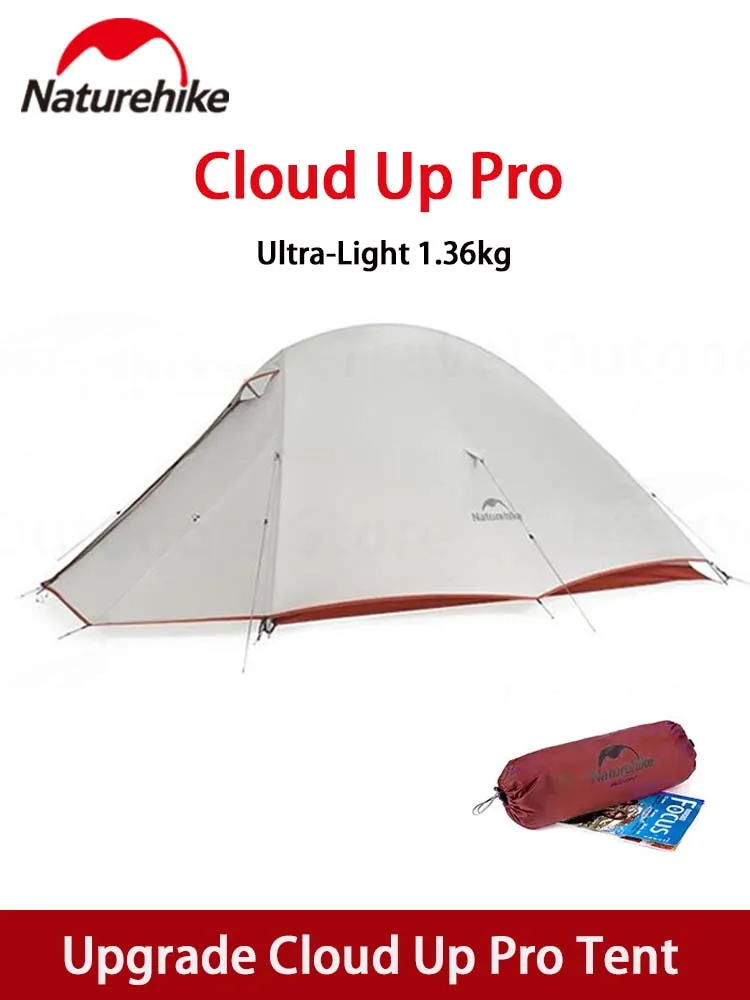 Палатка Naturehike Cloud Up 2 Pro туристическая, двухслойная, 20D, водонепроницаемая, 1,36 кг ...