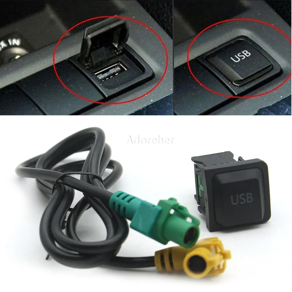 High-Quality-Black-USB-AUX-Switch-Cable-USB-Switch-Compatible-for ...
