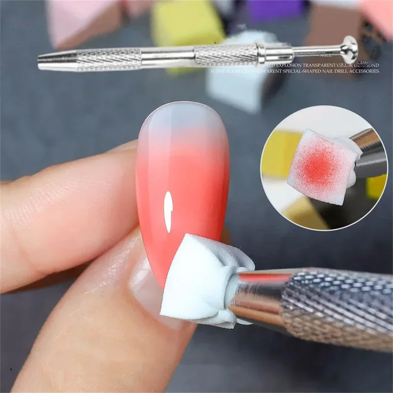 Nail-Stamp-Color-Sponge-Square-Drawing-Painting-Fade-Block-Blush-Nail ...