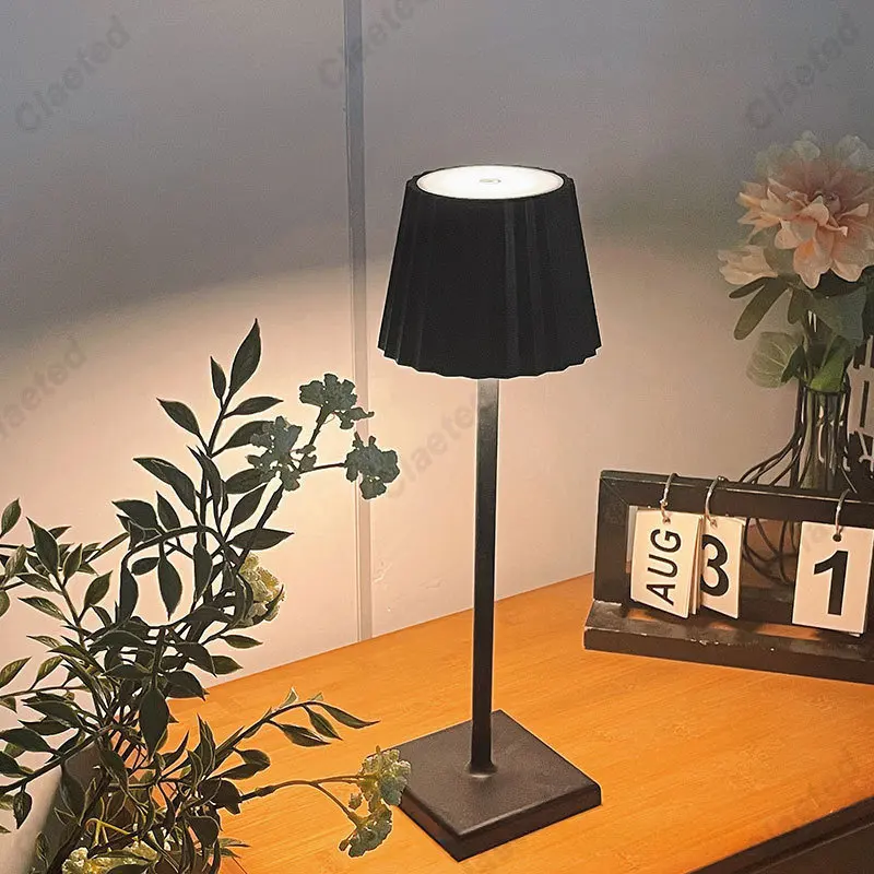 Simple LED Table Lamp Dormitory Creative Small Night Lamp USB Touch ...