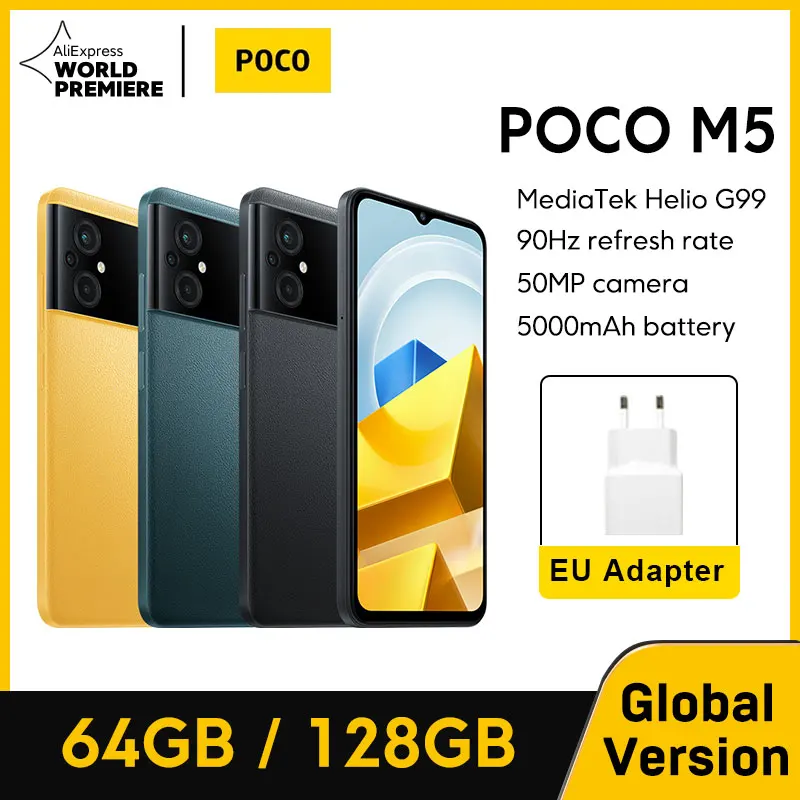 Global-Version-POCO-M5-Helio-G99-NFC-50MP-Triple-Cameras-90Hz-DotDrop ...