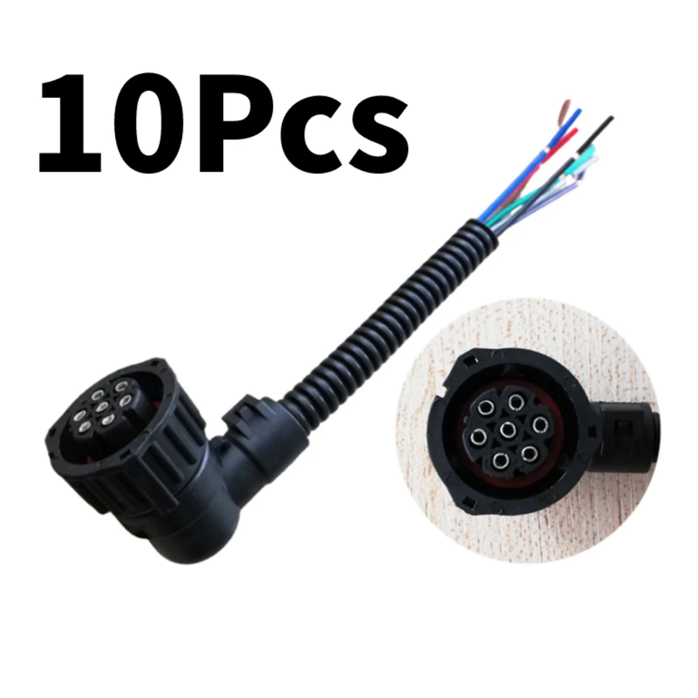 10Pcs 7Pin Connector Car Plug Socket For Scania For Volvo For IVECO For Mercedes Benz Truck ...