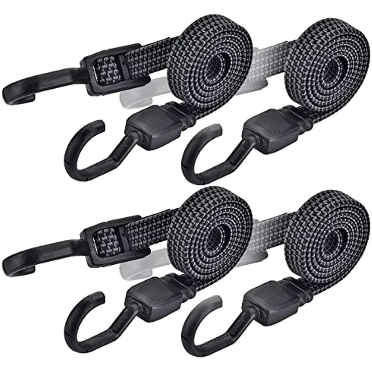 4-Pack-Adjustable-Flat-Bungee-Cord-with-Hooks-40-Inch-Heavy-Duty-Cord ...