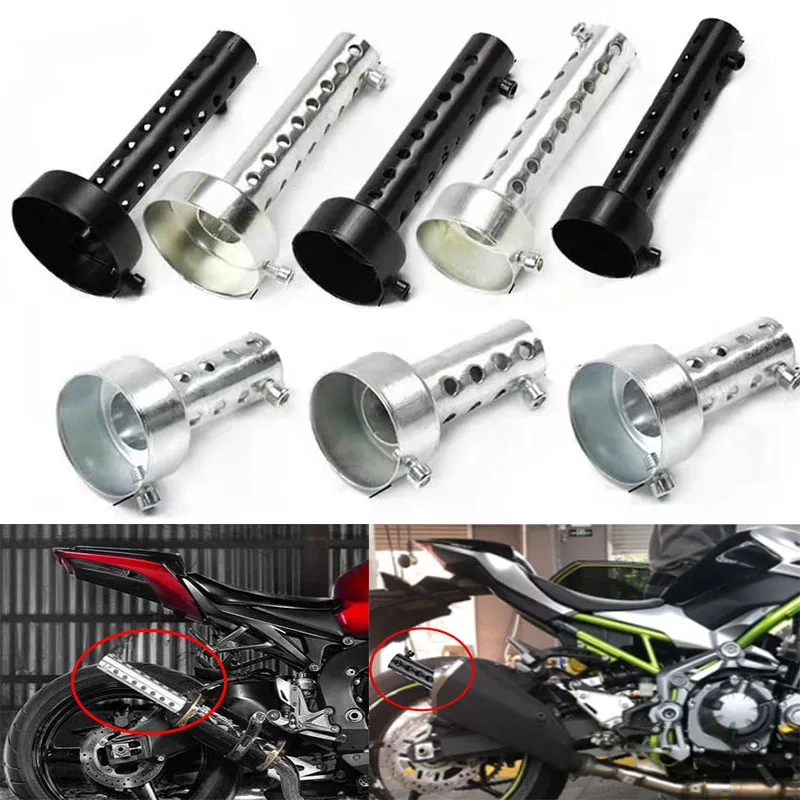 오토바이 Can Db 킬러 소음기 소음 제거기 배기 조정 가능한 머플러 소음기 아이언 35mm42mm45mm48mm