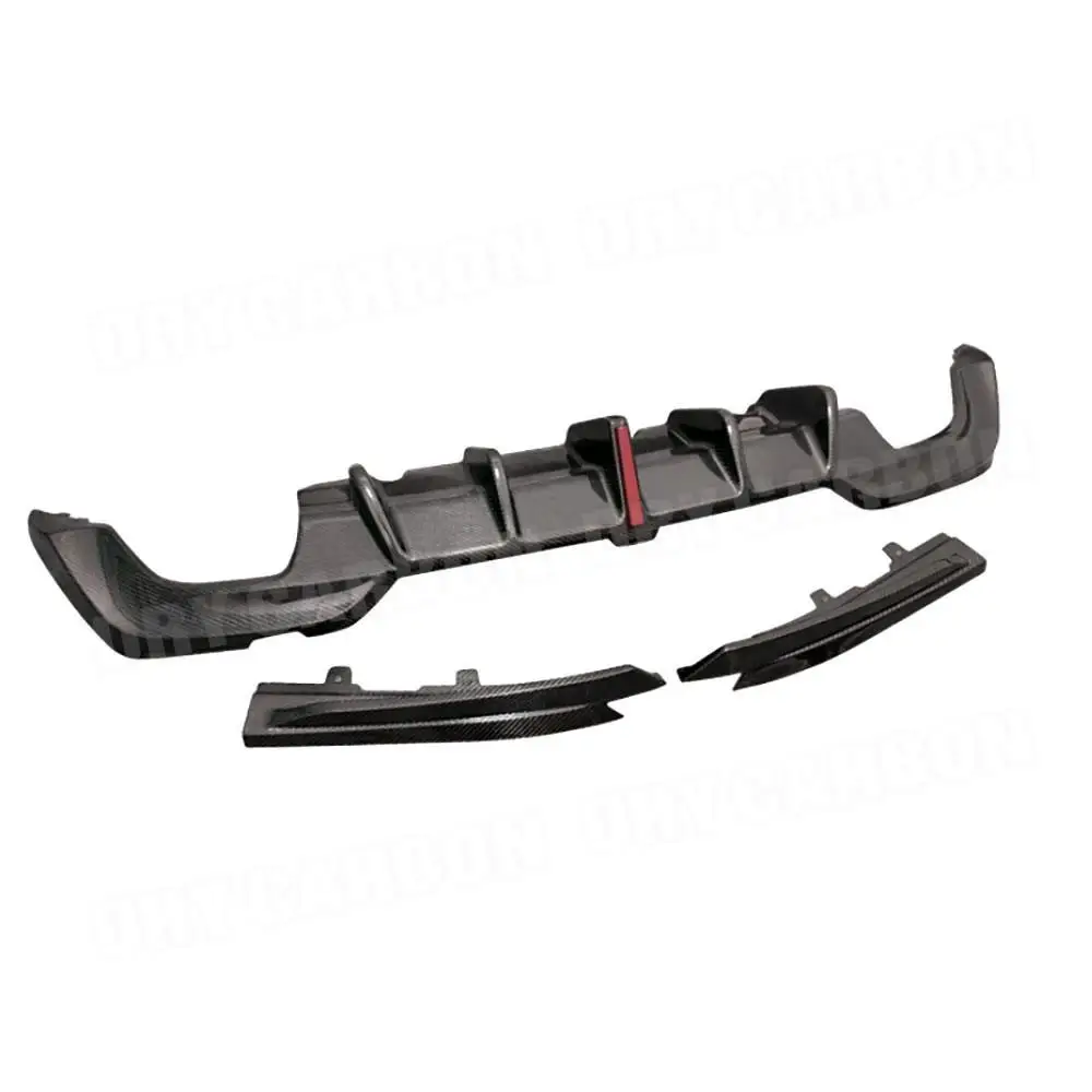 Carbon Fiber Car Rear Diffuser Bumper Lip Spoiler Splitters Bodykits ...
