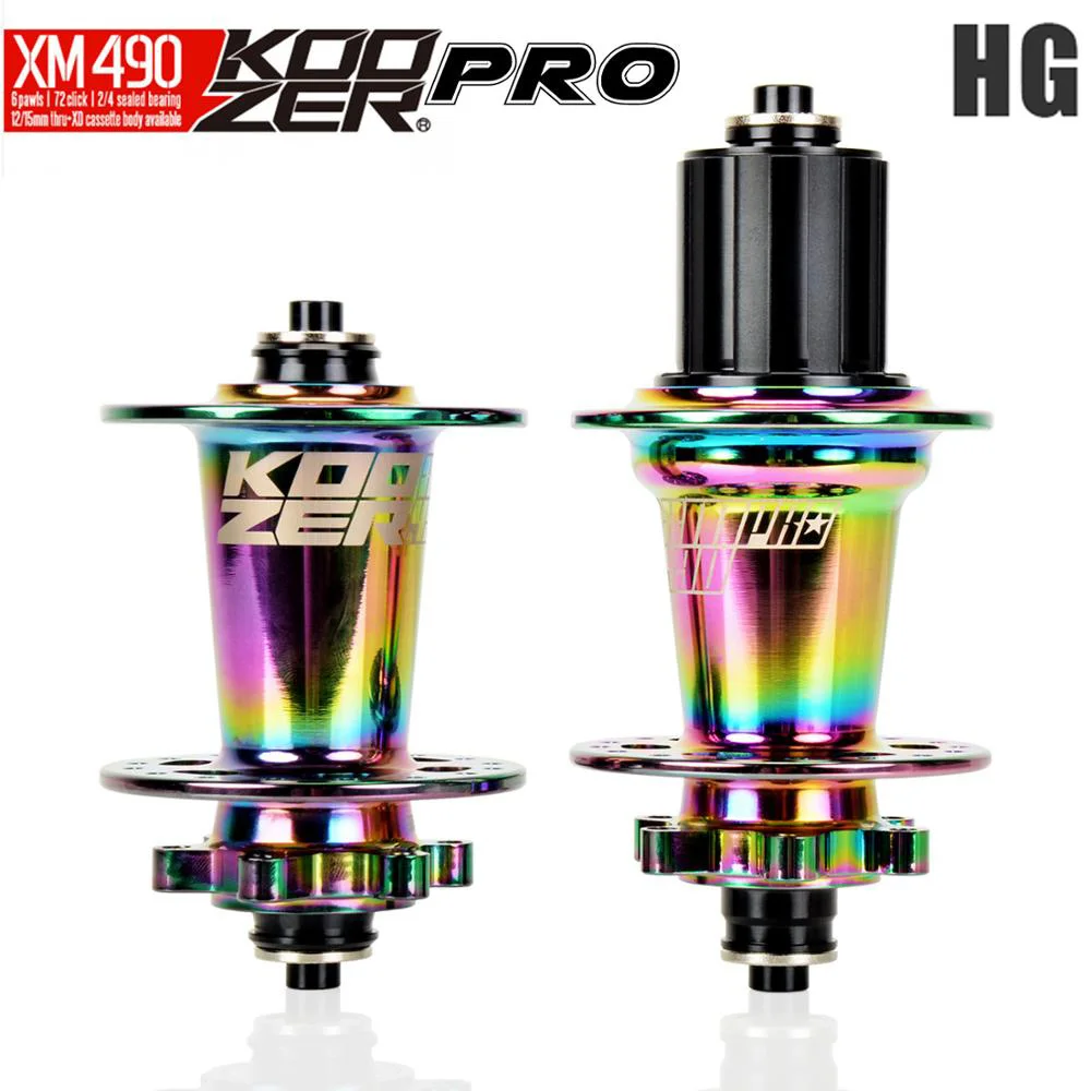 NEW-Koozer-HG-XM490-PRO-Hubs-4-Bearing-MTB-Mountain-Bike-Rear-10-135mm ...