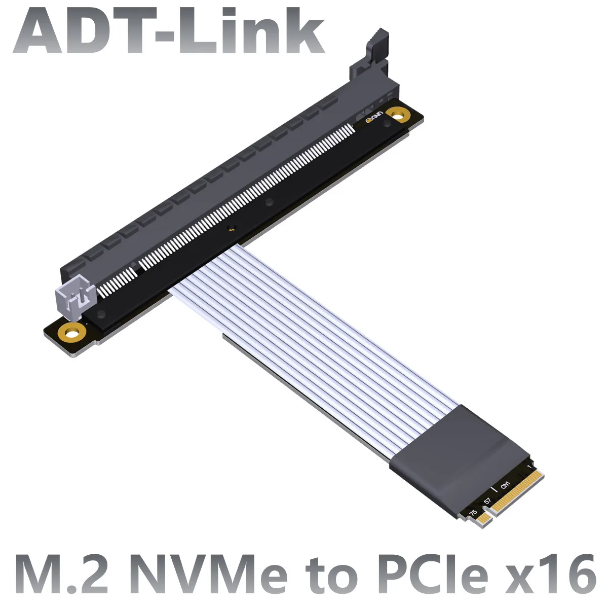 ADT Link M.2 NGFF NVMe STX Mainboard Graphics Card Extender Cord to ...