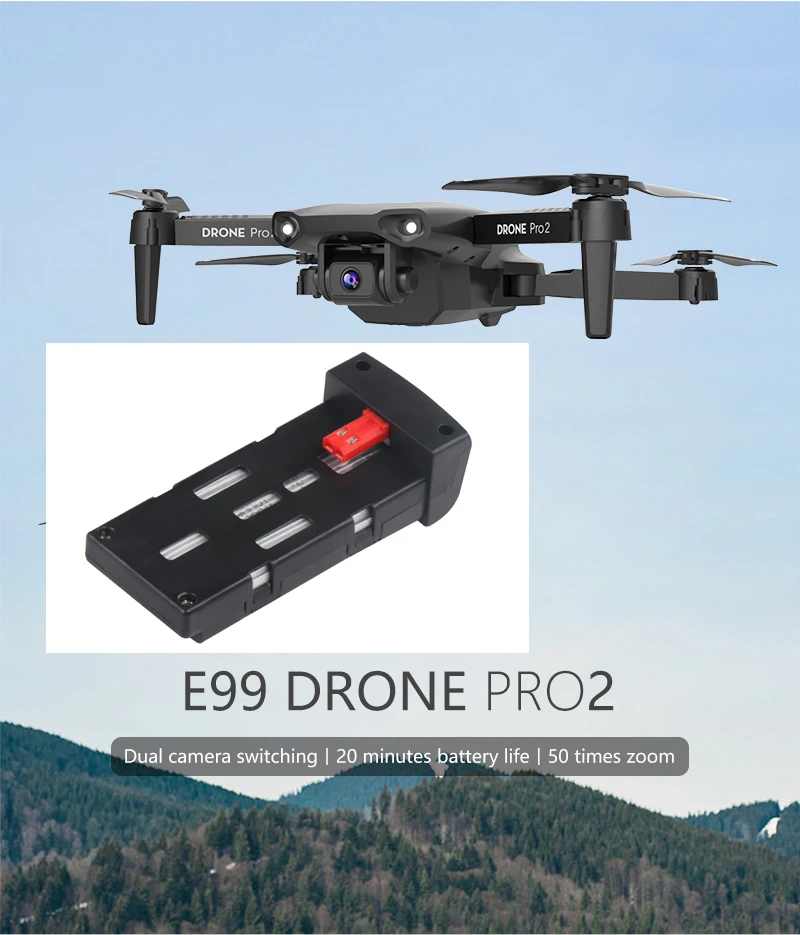 1800mAh-Bettery-Only-Black-Gray-Fuselage-Blade-E99-Pro2-RC-Dual-Camera ...