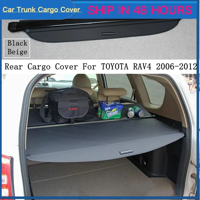 New Rear Cargo Cover For TOYOTA RAV4 RAV 4 2006-2012 Car Trunk Curtain ...