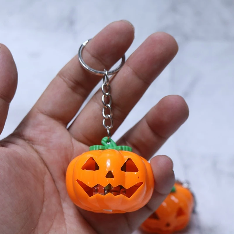 Halloween-Pumpkin-Keyring-Light-Up-Keychain-Halloween-LED-for-KEY ...