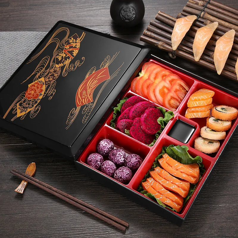 Bento Box Japanese Style Lunch Boxes Rice Sushi Catering Portable Food ...