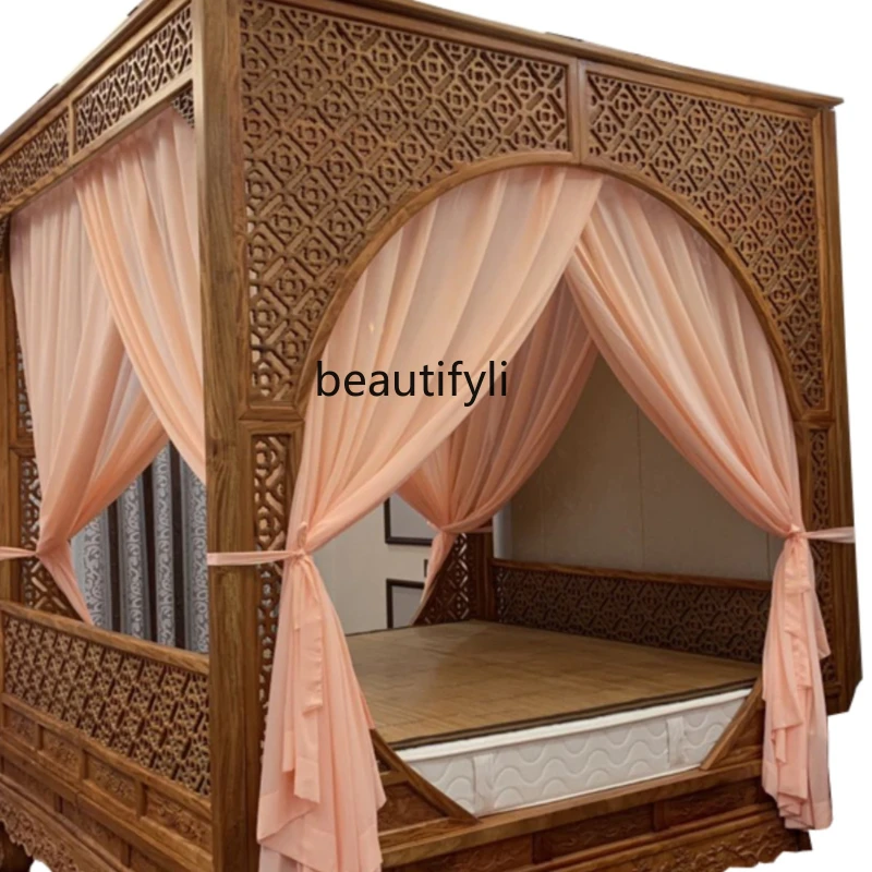 Chinese-Style-Ming-Qing-Period-Single-Double-Moon-Hole-Pull-Step-Canopy ...