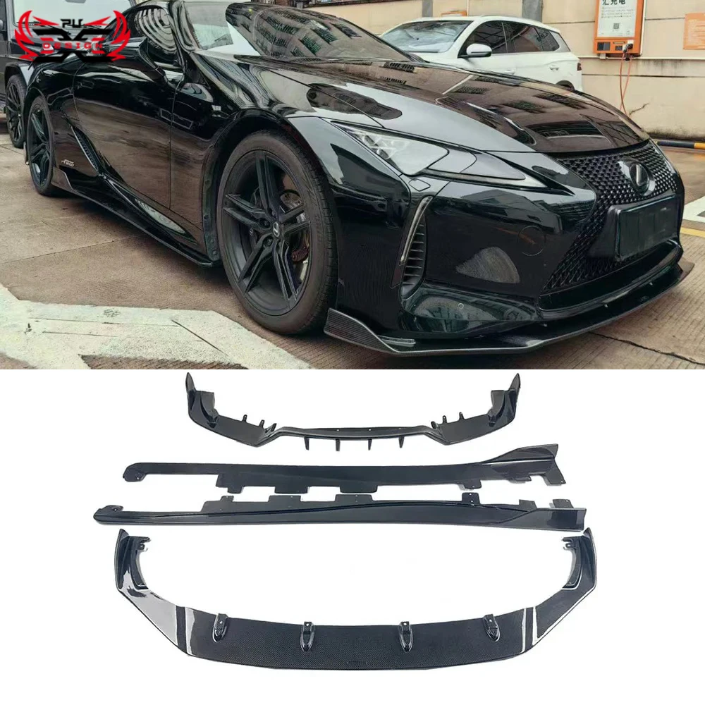High-Quality-Carbon-Fiber-Front-Bumper-Lip-Side-Skirt-Rear-Diffuser-For ...