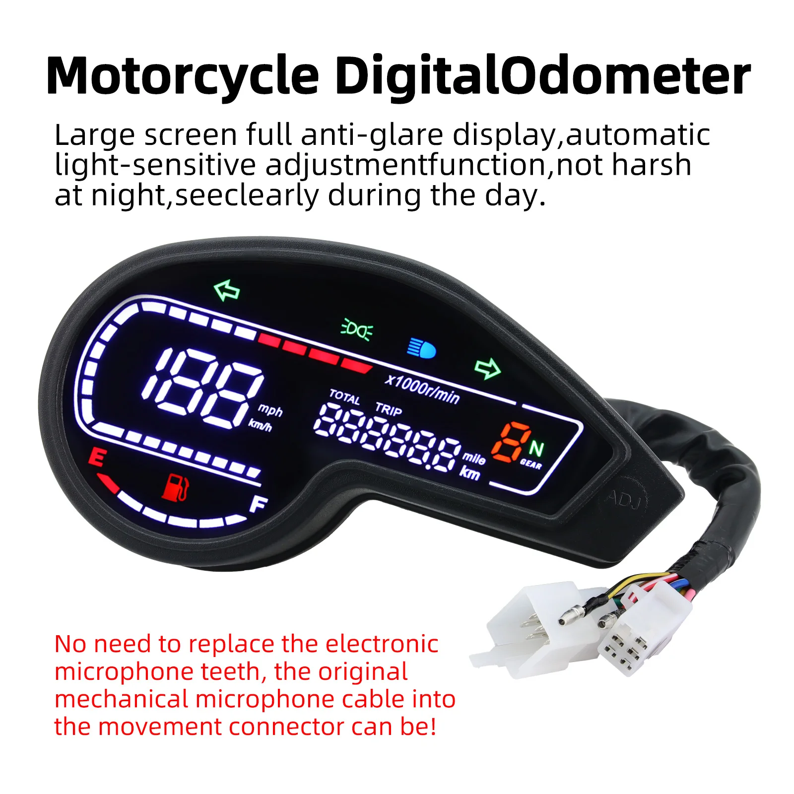 For-Motorcycl-Honda-NXR150-NXR125-Bros-2003-2014-CRV-LED-Odometer ...