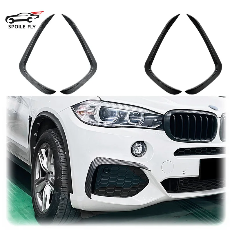 2014-To-2018-For-BMW-X5-F15-M-Sport-Front-Bumper-Lip-Side-Spoiler-Fog ...