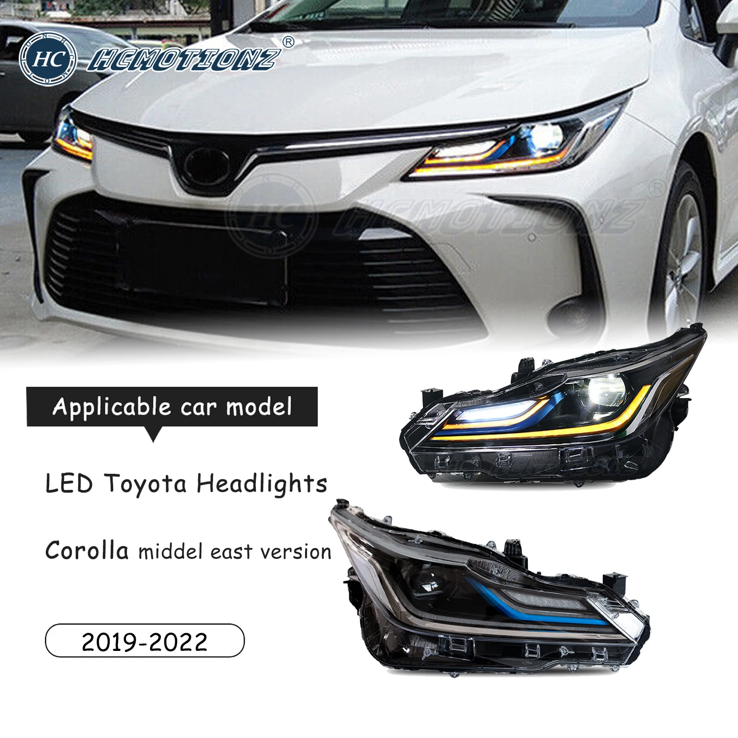 HCMOTIONZ-LED-Headlights-for-Toyota-Corolla-2019-2022-Middel-East ...