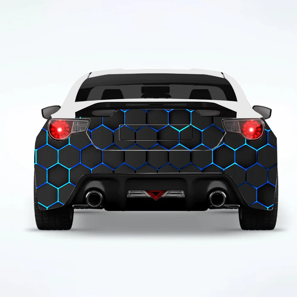 Honeycomb-hexagonal-car-sticker-rear-car-rear-appearance-modification ...