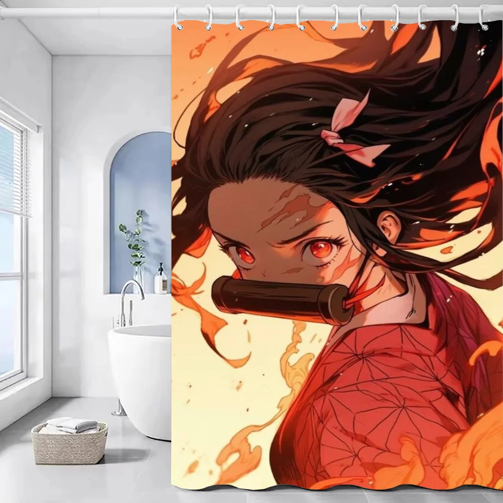 Shower-Curtains-for-Bathroom-Shower-Curtain-Waterproof-D-Demon-Slayer ...