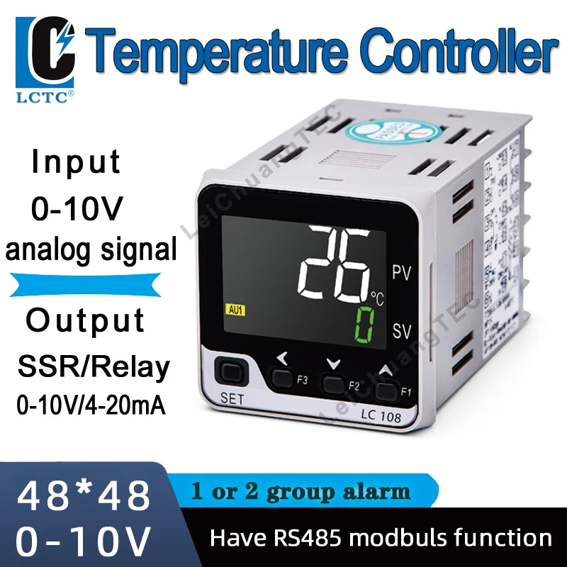 Rs-485 Communication Tc/rtd K E J Pt100 Multi Input Lcd Intelligent Pid Temperature Controller ...