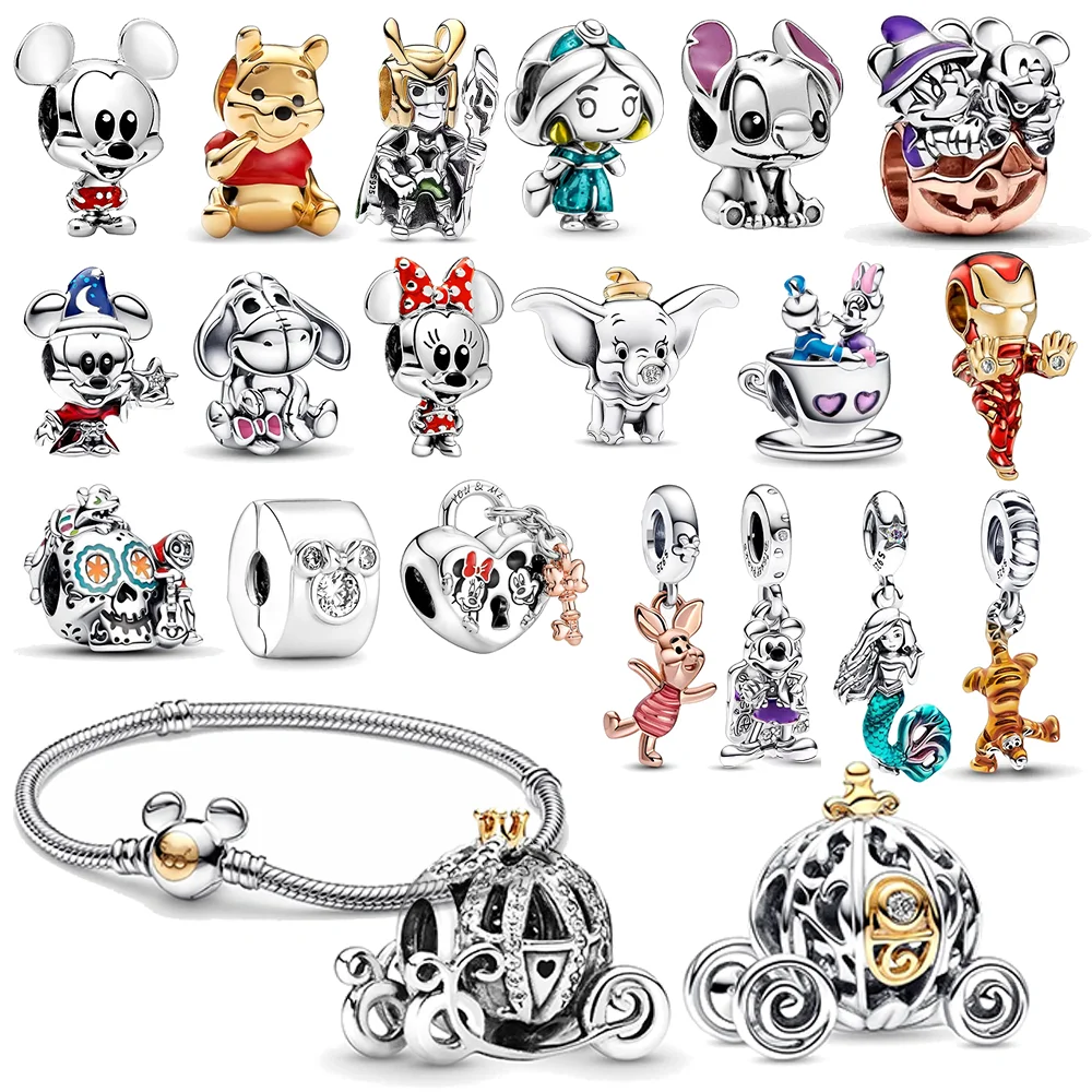 Disney-Charm-Minnie-Dgreeting-Charm-Stitch-Beads-Fit-for-Original ...