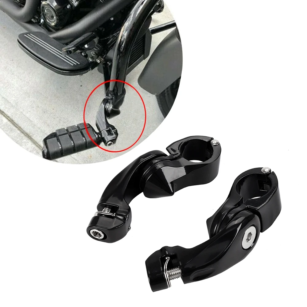 Motorcycles Male Mount-Style Chrome 1 1/4" Foot Peg Adapter Engine ...