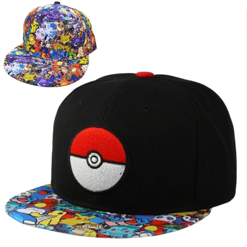 Pikachu-Kids-Peaked-Cap-Cartoon-Printing-Baseball-Cap-Pokemon-Anime ...